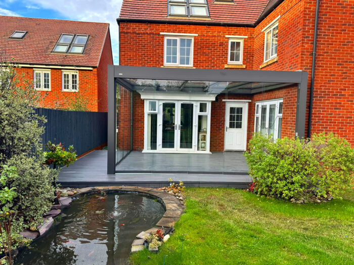 Bespoke Wall Mounted Pergolas - Open Space Concepts